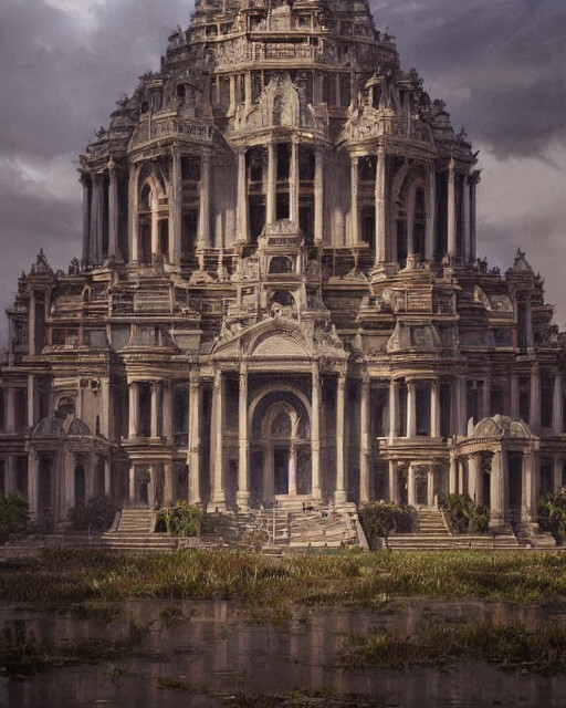 ArtStation - Grand temple (High res)(5 Versions) | Artworks