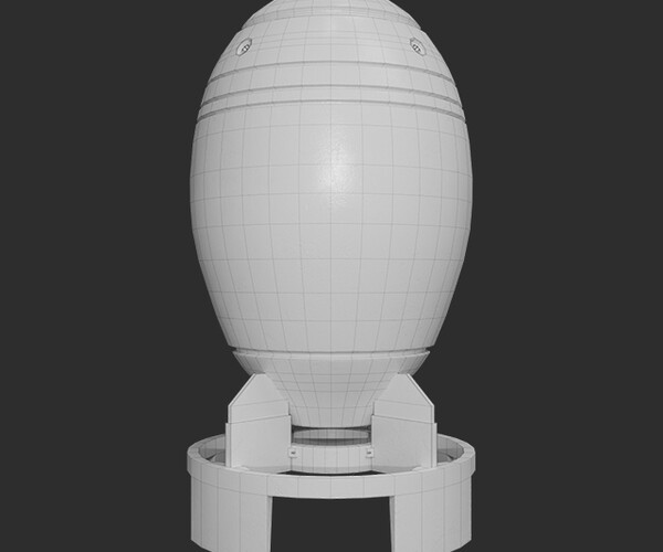 ArtStation - Fallout Mini Nuke 3D model Free | Resources