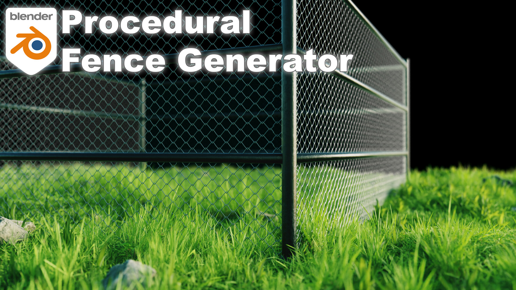 Me Art Studio - Procedural Wire Chain Link Fence for Blender