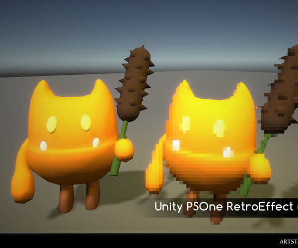 Artstation Decompiled Art Unity Retro Effect Psone Shader Resources