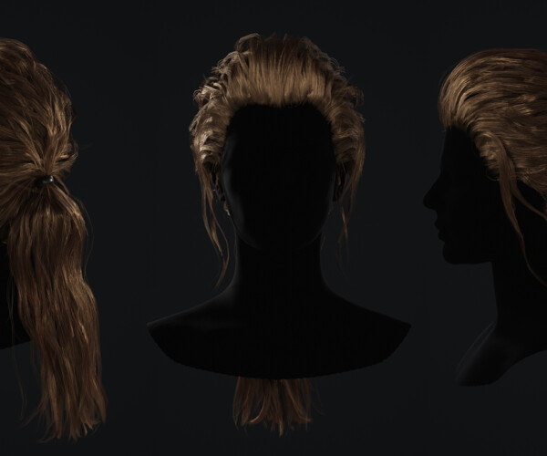 ArtStation - Real_time hair 2 + UE5 data | Game Assets