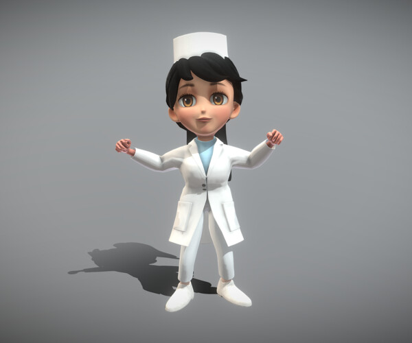 ArtStation - Cartoon Nurse | Game Assets