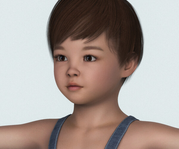 ArtStation - Child Baby Girl 3D Character | Resources