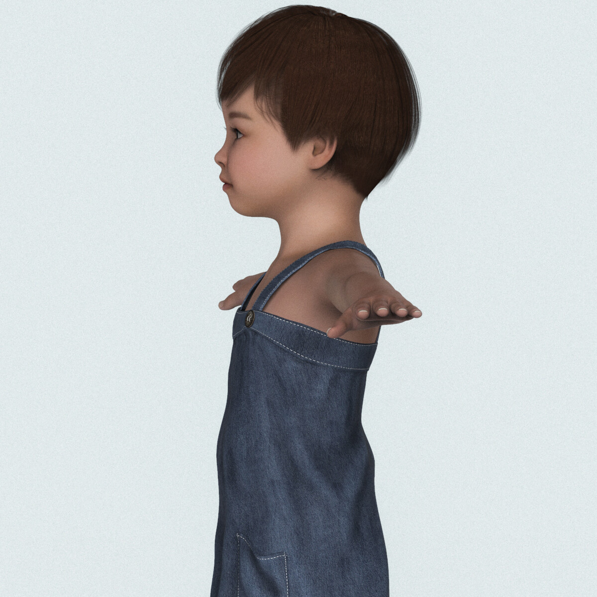 ArtStation - Child Baby Girl 3D Character | Resources