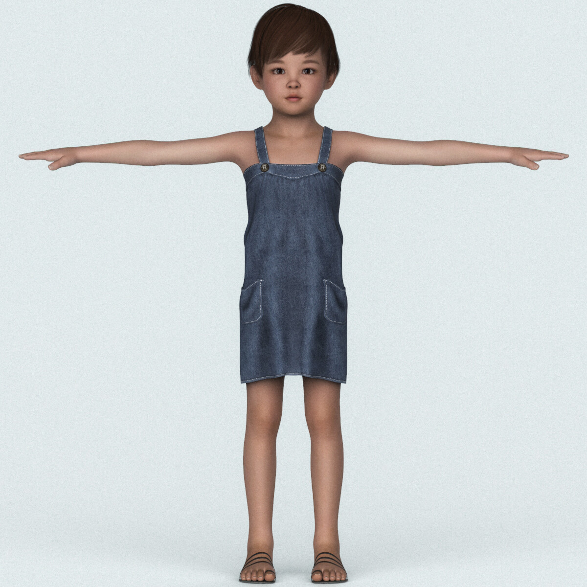 ArtStation - Child Baby Girl 3D Character | Resources