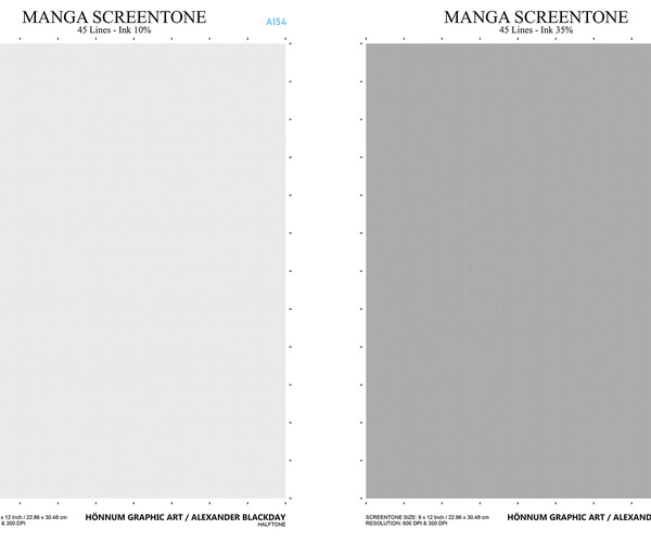 ArtStation - Manga Screentones / Halftones No. 9 / 45 Lines | Artworks