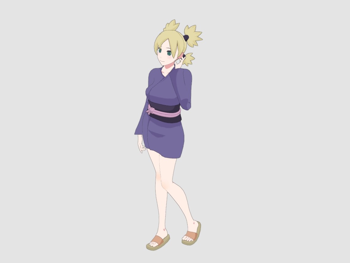 ArtStation - Anime Girl - Temari | Game Assets