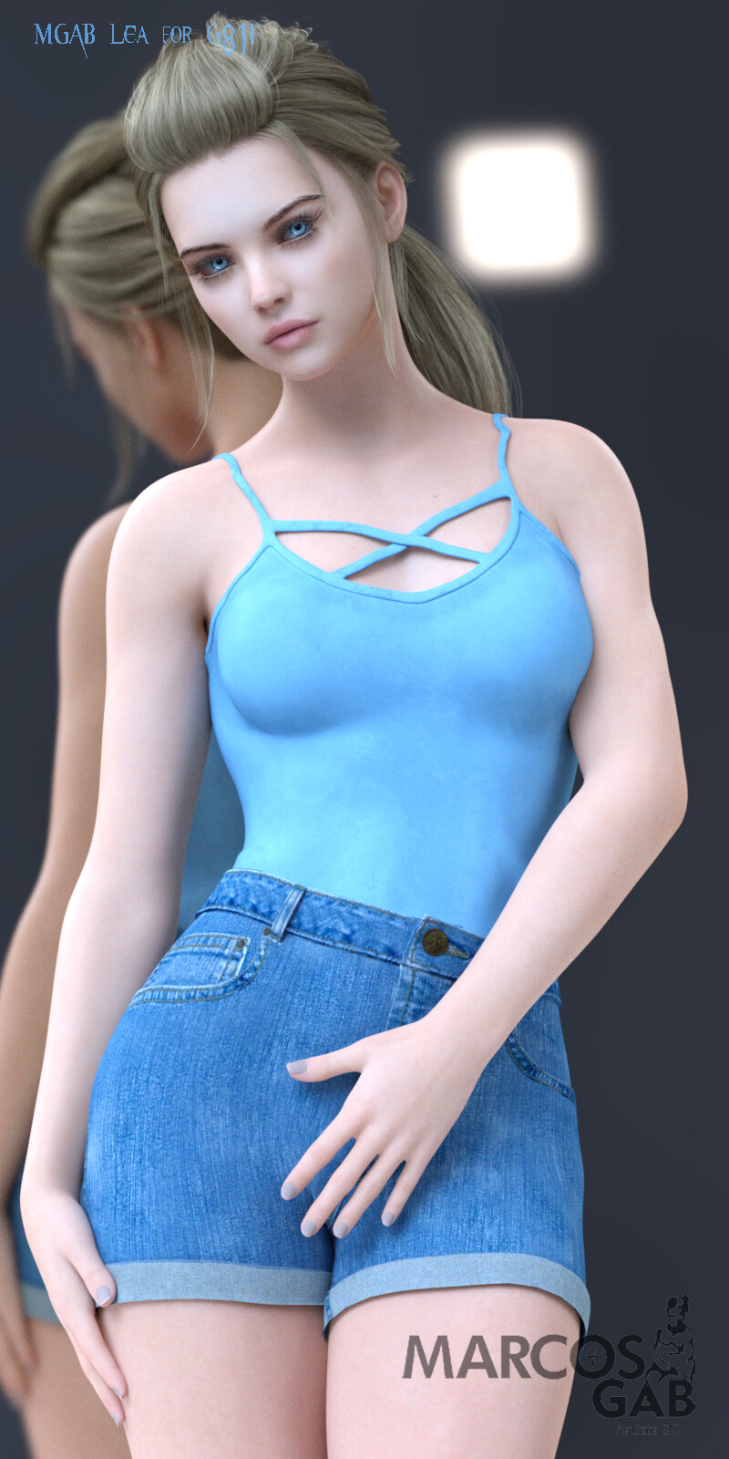 ArtStation - MGAB Lea for Genesis 81 Female | Resources