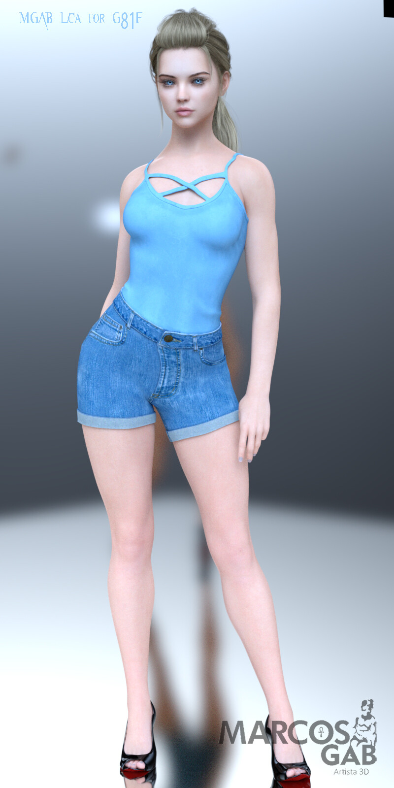 ArtStation - MGAB Lea for Genesis 81 Female | Resources