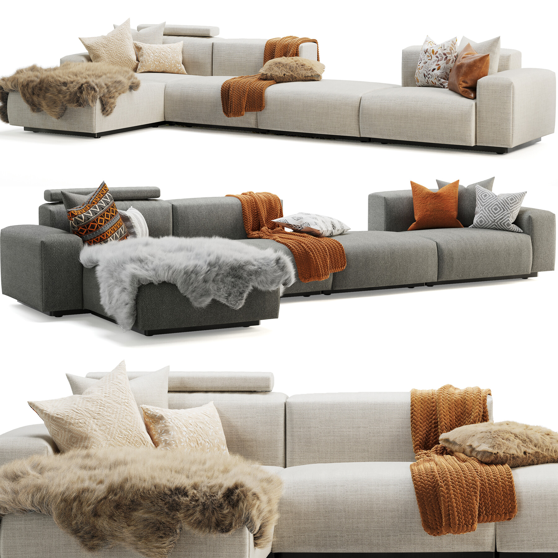 ArtStation - Vitra Soft Modular Sofa Four-Seater | Resources