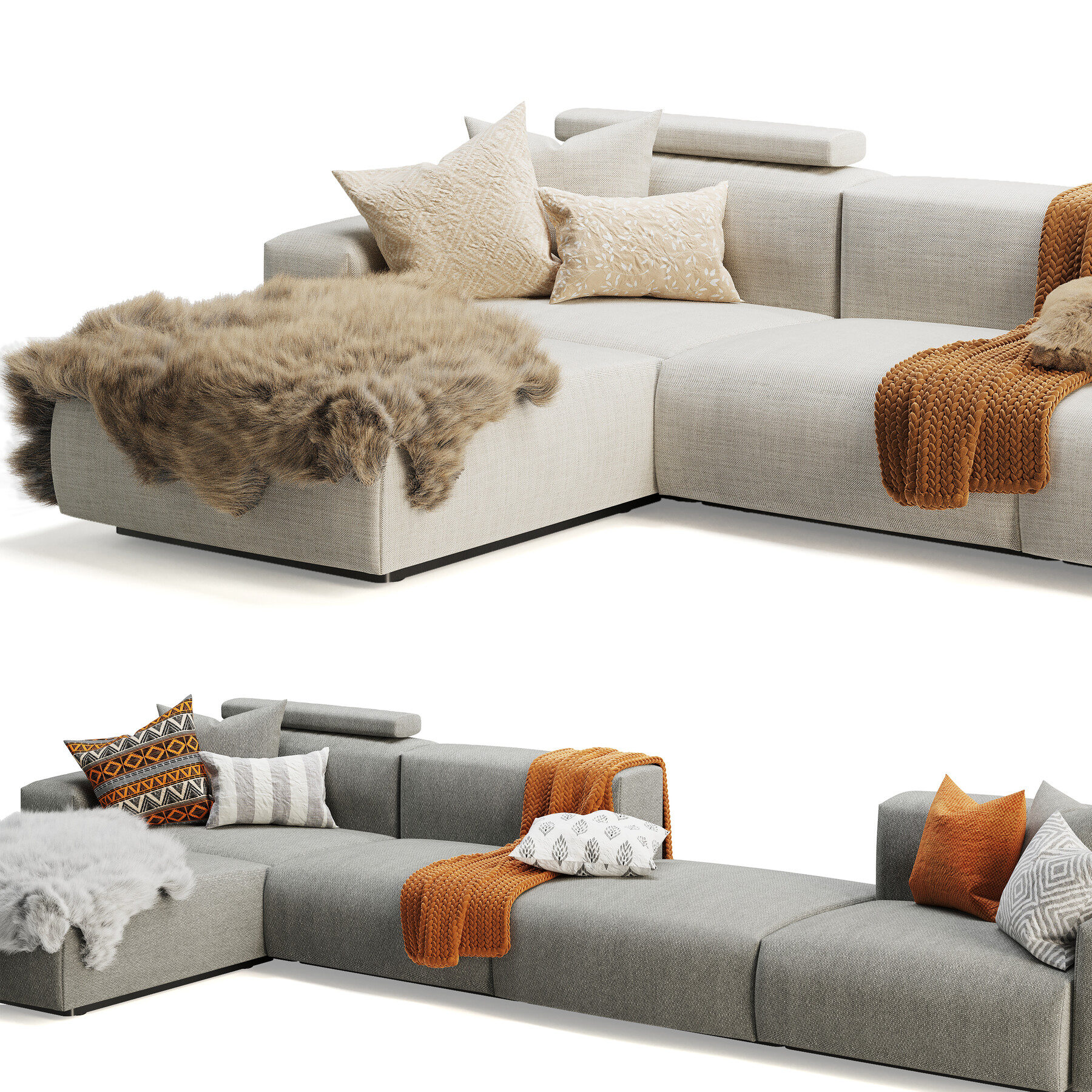 ArtStation - Vitra Soft Modular Sofa Four-Seater | Resources