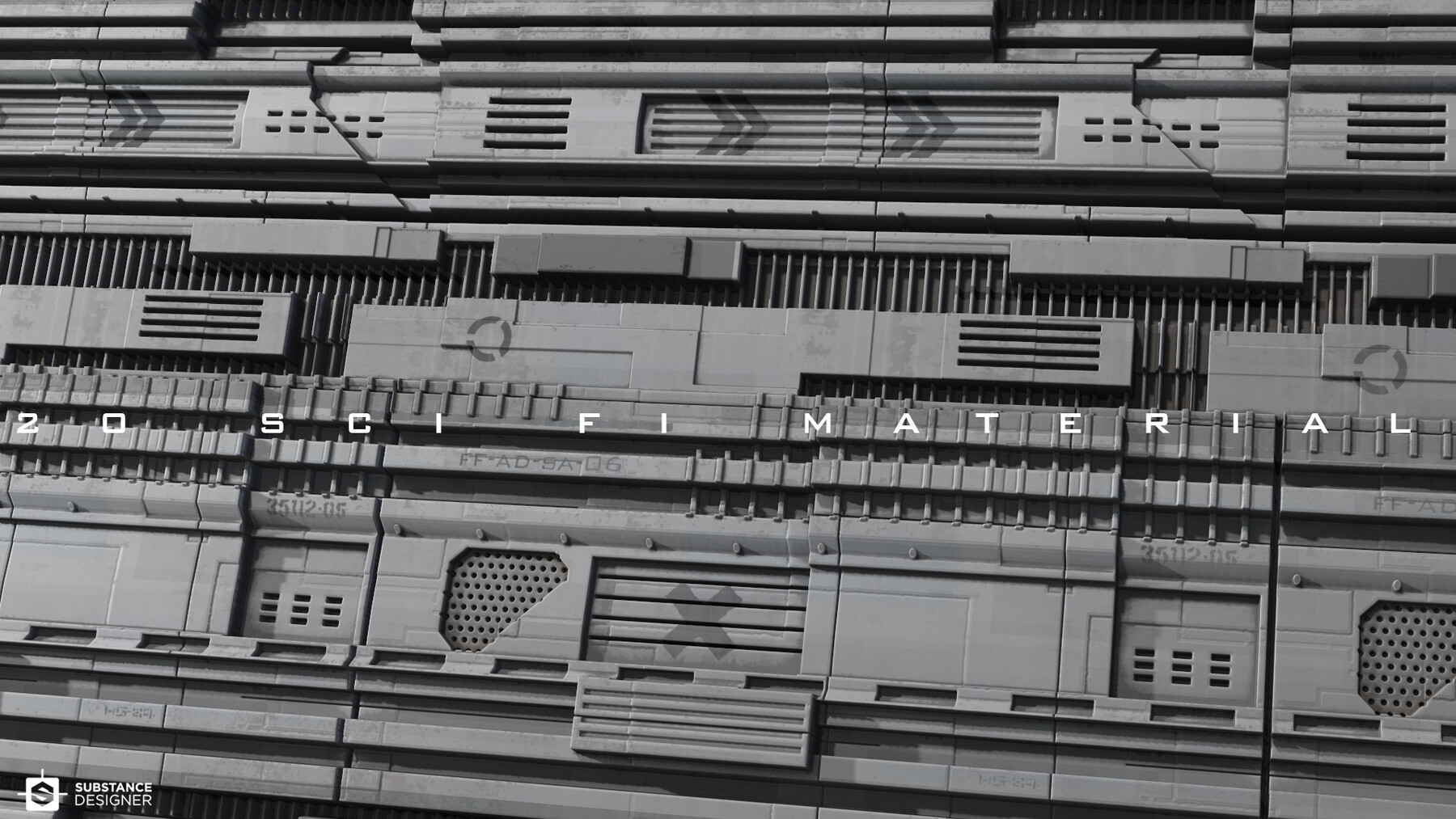 ArtStation - 20 sci fi material - vol 03 | Resources