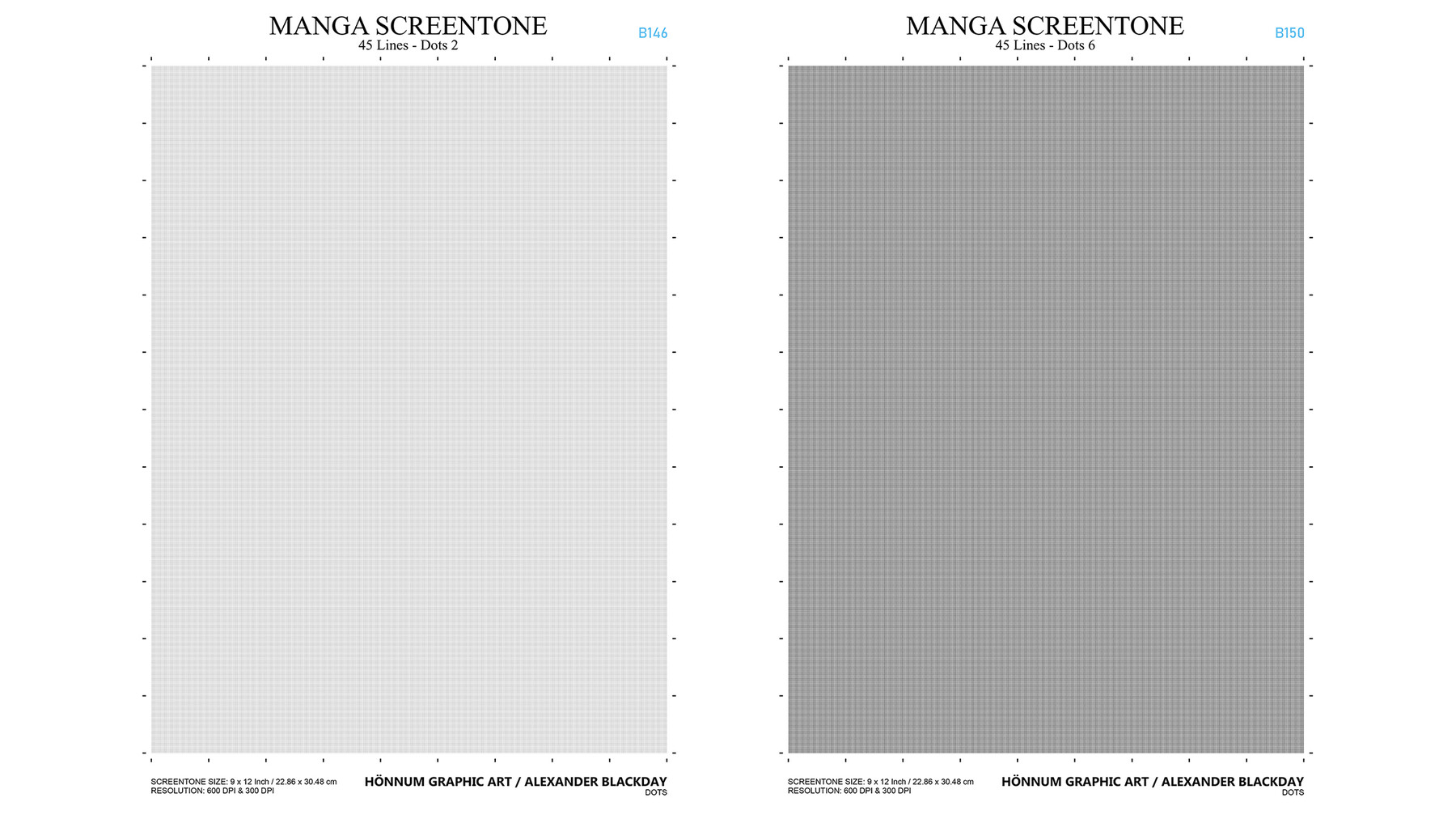 ArtStation - Manga Screentones / Dots No. 9 / 45 Lines | Artworks