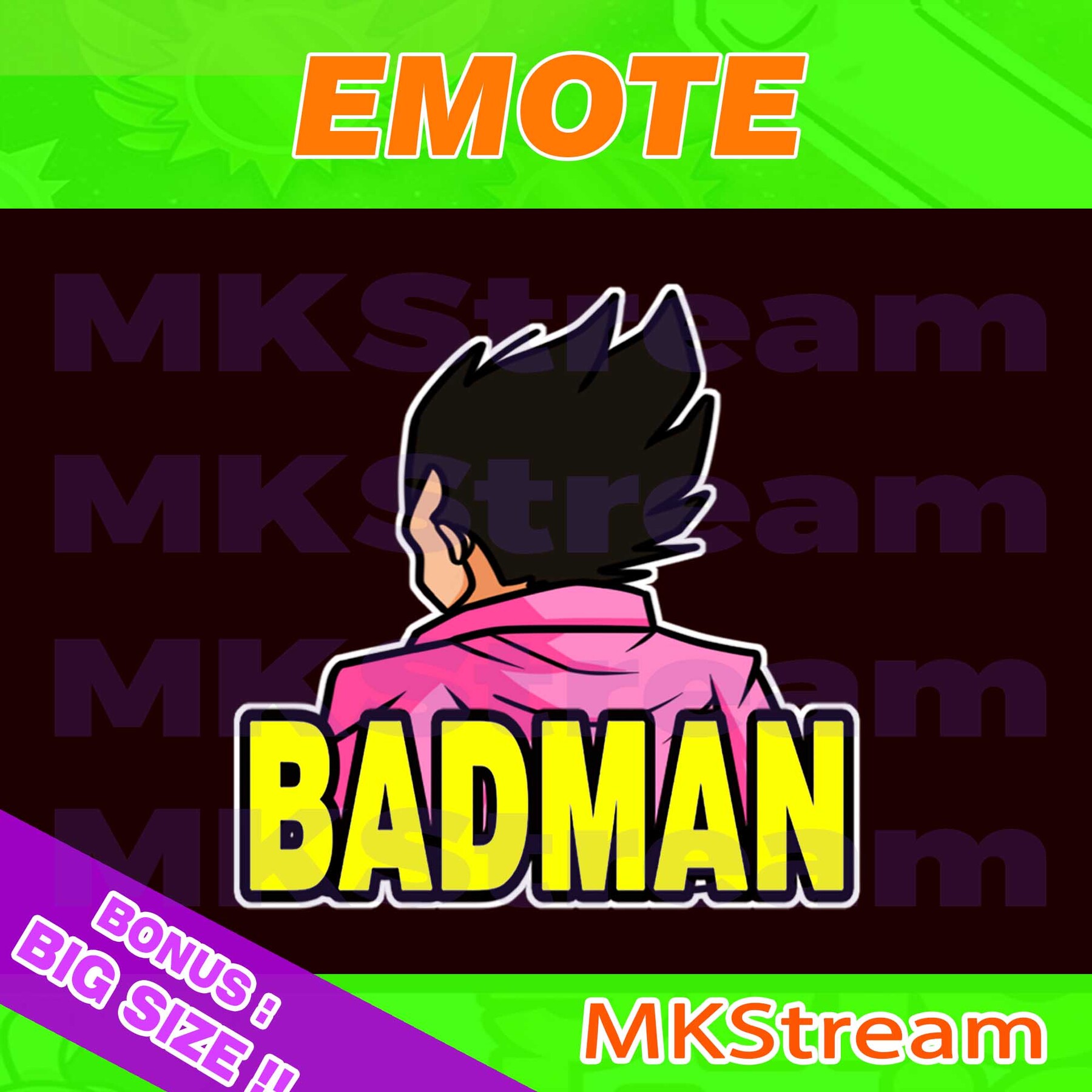 ArtStation - Twitch emotes vegeta pink badman | Artworks