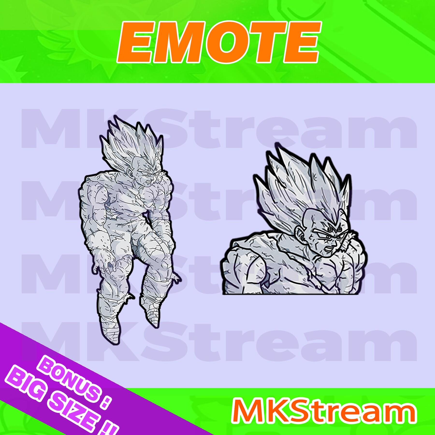 ArtStation - Twitch emotes vegeta stone | Artworks