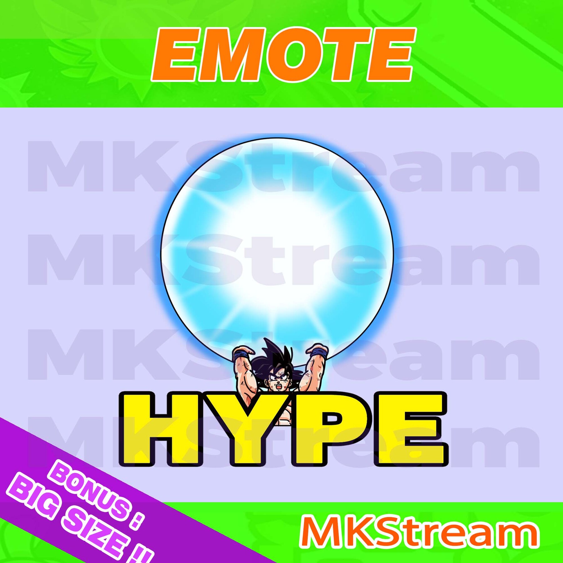 ArtStation - Twitch emotes goku spirit bomb hype | Artworks
