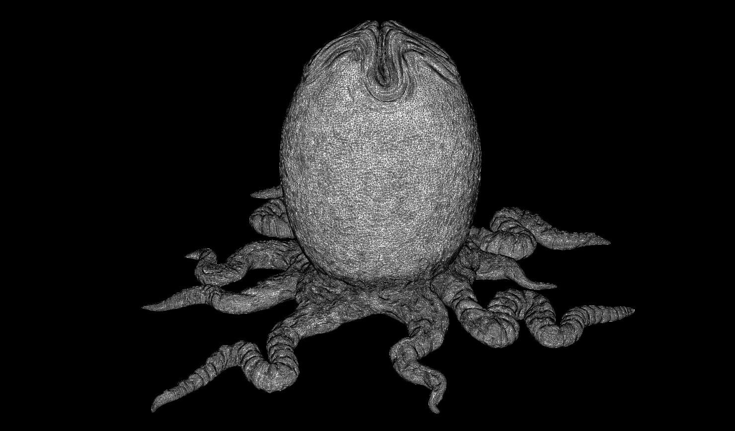 ArtStation - 3D PRINTABLE ALIEN EGG OVOMORPH 1979 WITH ROOTS AND FLAT ...