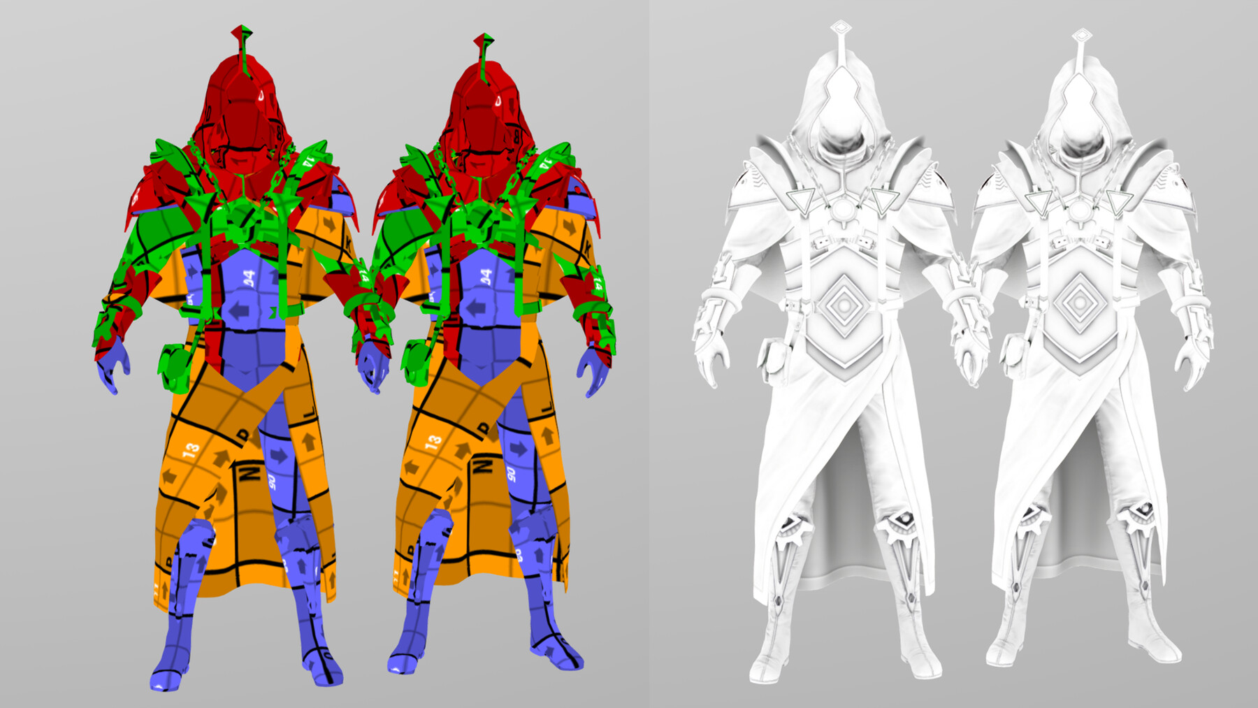 ArtStation - Assassin Character Low-poly 3D model | Game Assets