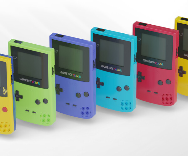 ArtStation - 3D Nintendo Game Boy Color GBC | Resources