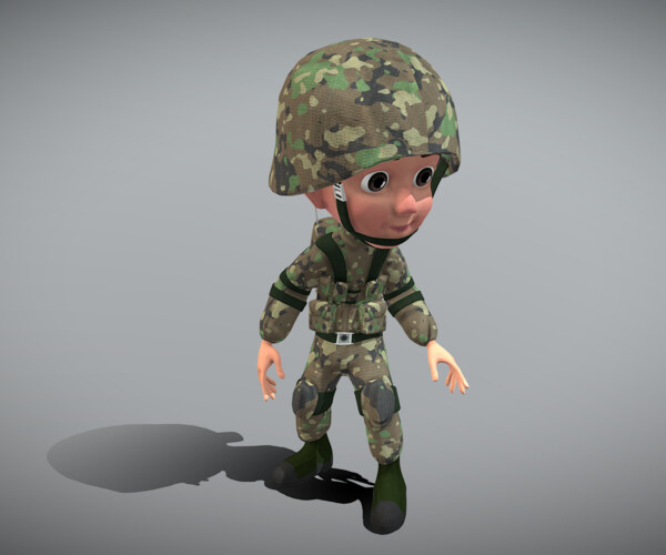 ArtStation - Cartoon Soldier | Game Assets