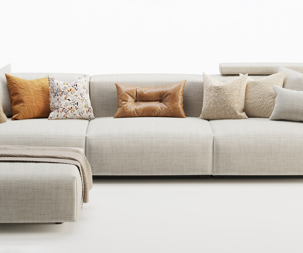 ArtStation - Vitra Soft Modular Sofa Three-Seater | Resources