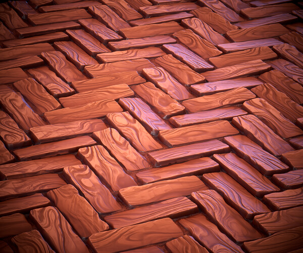 ArtStation - Wood Floor Stylized - VOL 03 - substance designer | Game ...