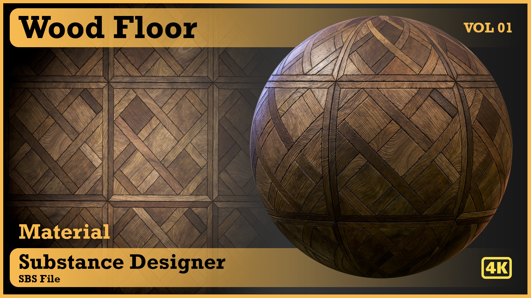 ArtStation - Wood Floor - VOL 02 - substance designer | Game Assets