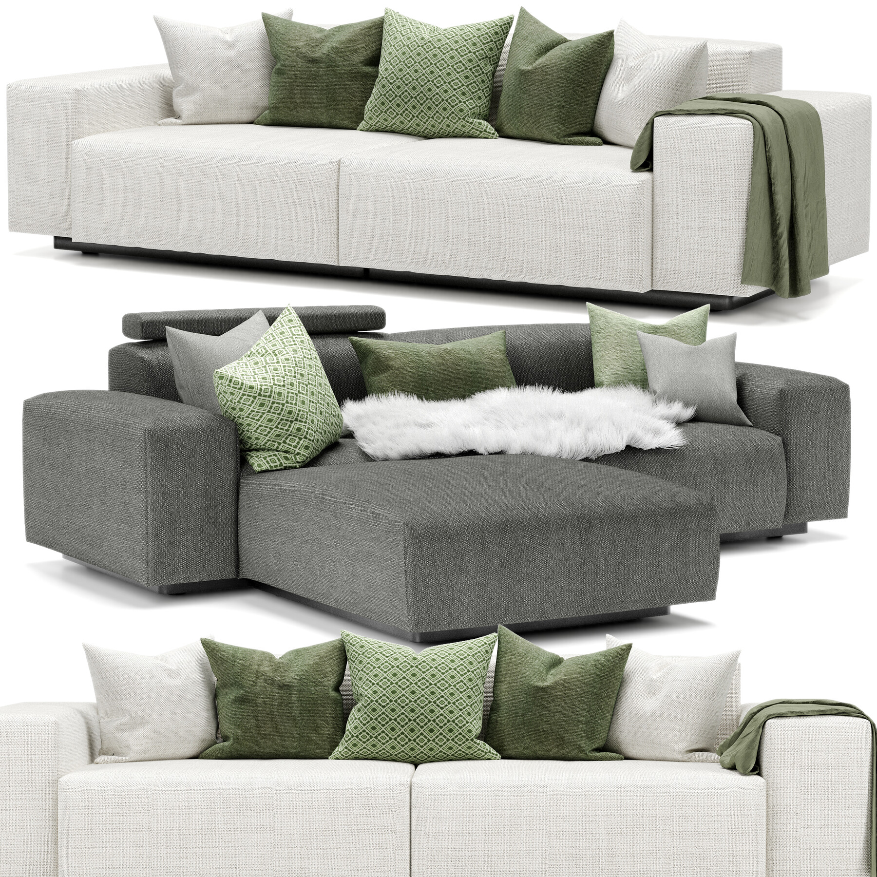ArtStation - Vitra Soft Modular Sofa Two-Seater | Resources
