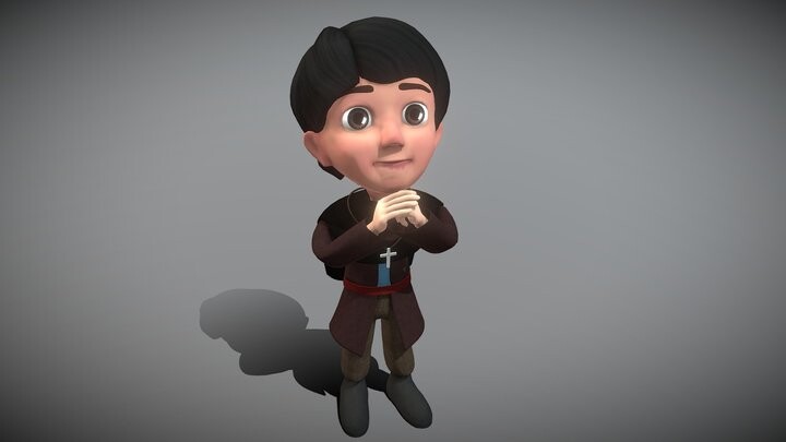 ArtStation - Cartoon Priest | Game Assets