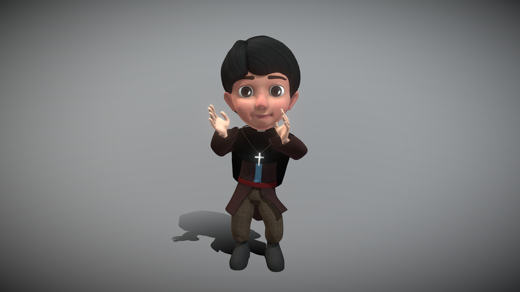 ArtStation - Cartoon Priest | Game Assets
