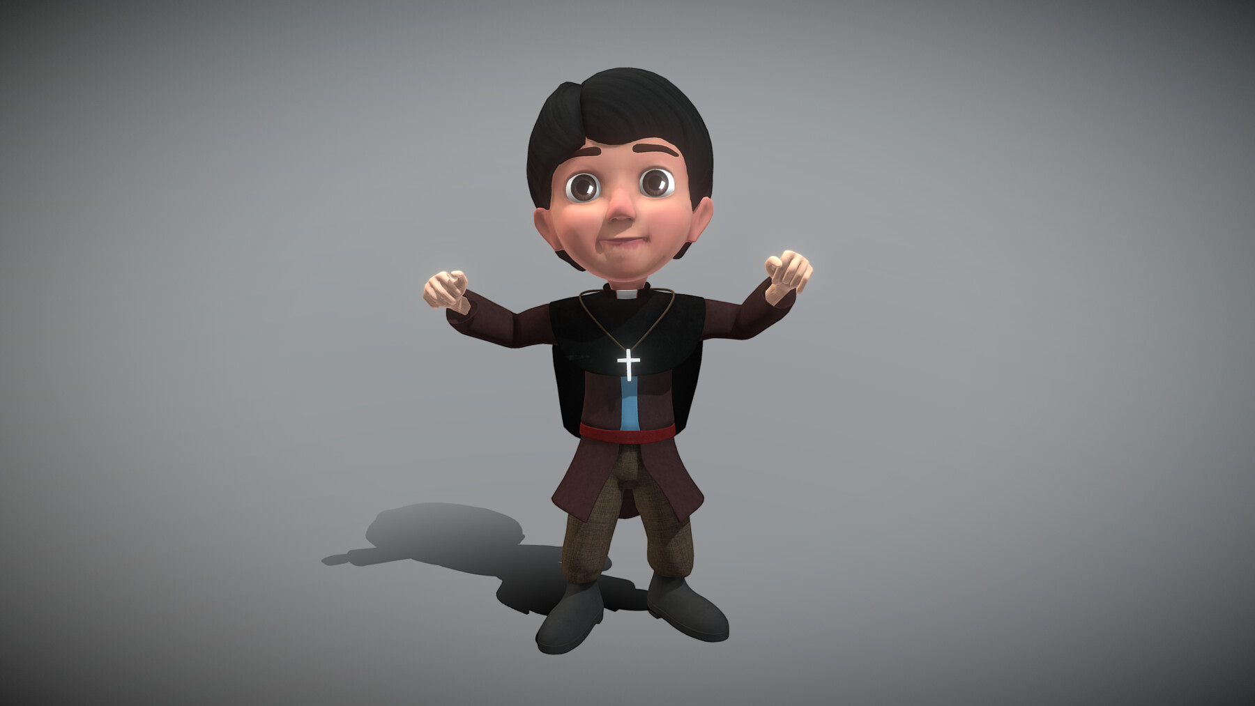 ArtStation - Cartoon Priest | Game Assets