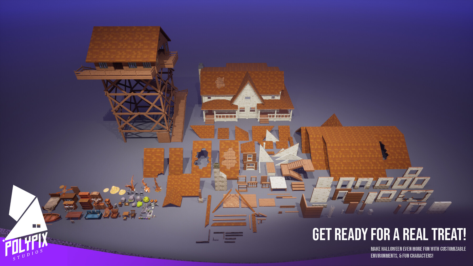 ArtStation - Stylized Haunted House | Game Assets