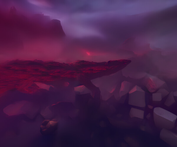 ArtStation - Bluish Hell 8k envmap sky | Artworks