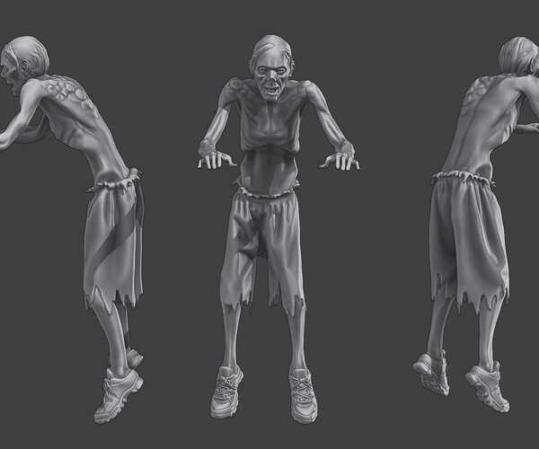 ArtStation - Casual Zombie CZ3 Pack 1 | Resources