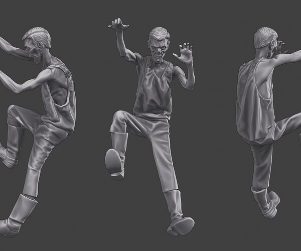 ArtStation - Casual Zombie CZ3 Pack 1 | Resources