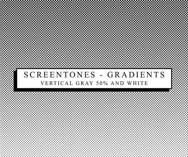 ArtStation - Manga Screentones / Gradients No. 2 / Vertical | Artworks