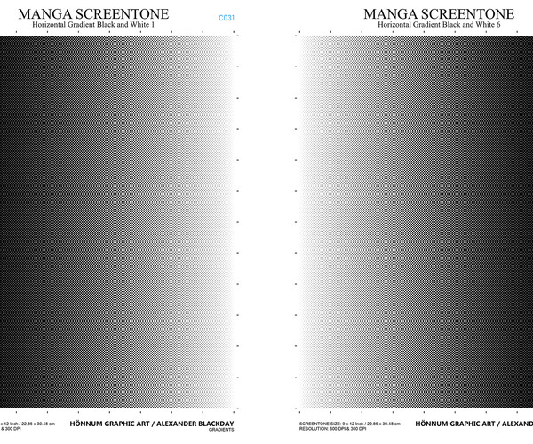 ArtStation - Manga Screentones / Gradients No. 4 / Horizontal | Artworks