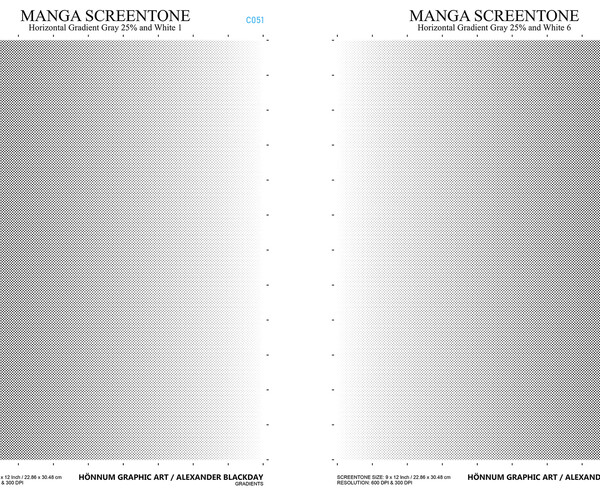 ArtStation - Manga Screentones / Gradients No. 6 / Horizontal | Artworks