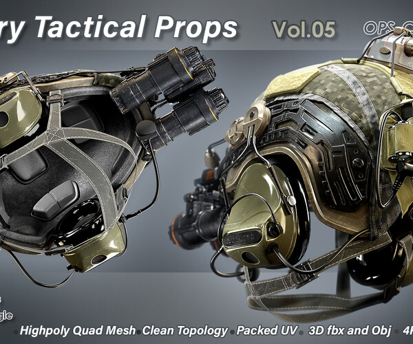 ArtStation - Military Props Vol.05/ OPS-Core Helmet | Game Assets