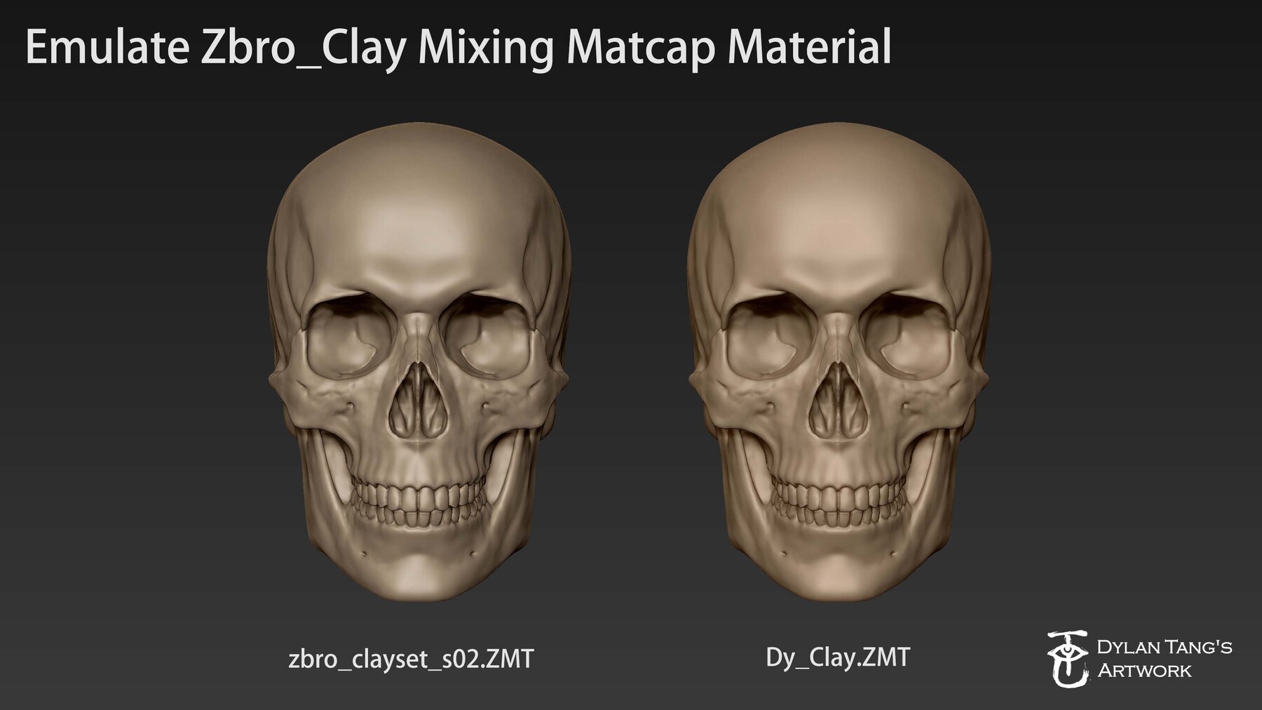 ArtStation - Free Emulate Zbro_Clay Mix Matcap Material | Resources
