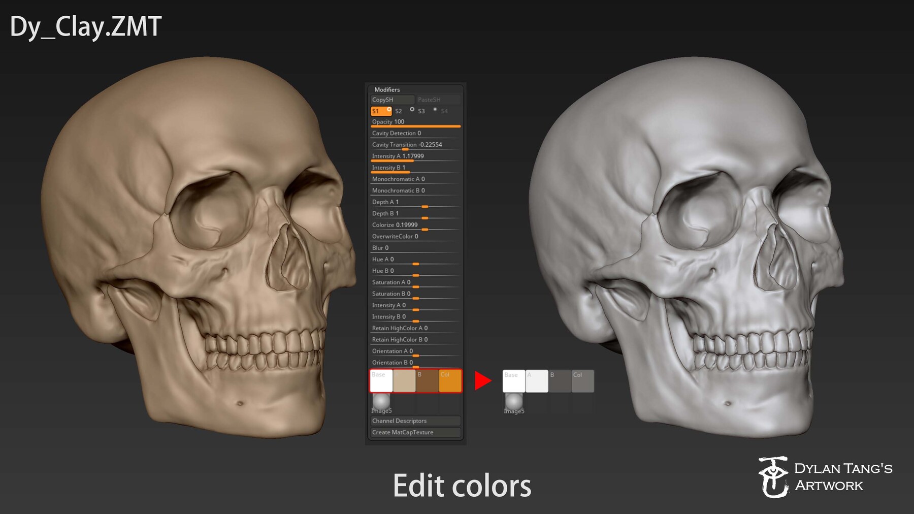 ArtStation - Free Emulate Zbro_Clay Mix Matcap Material | Resources