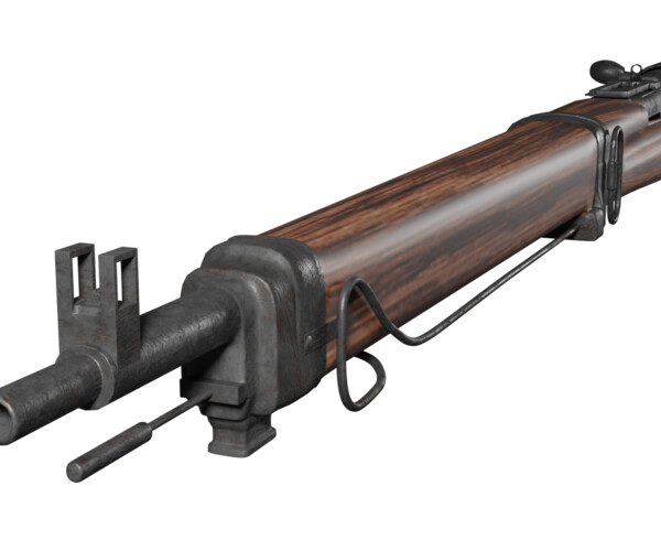ArtStation - Arisaka 99 - 3D Bolt action rifle - Blender | Game Assets