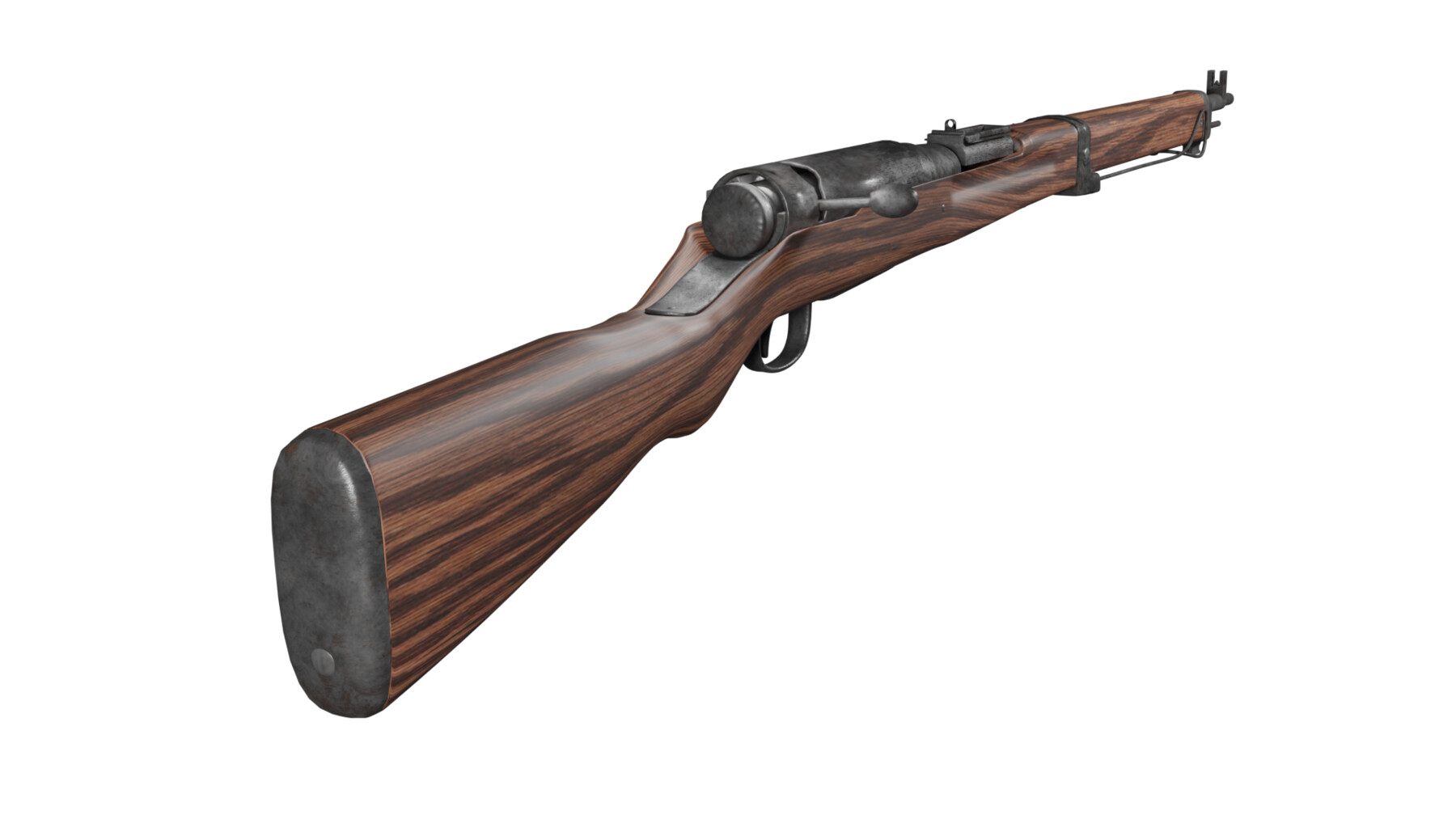 ArtStation - Arisaka 99 - 3D Bolt action rifle - Blender | Game Assets