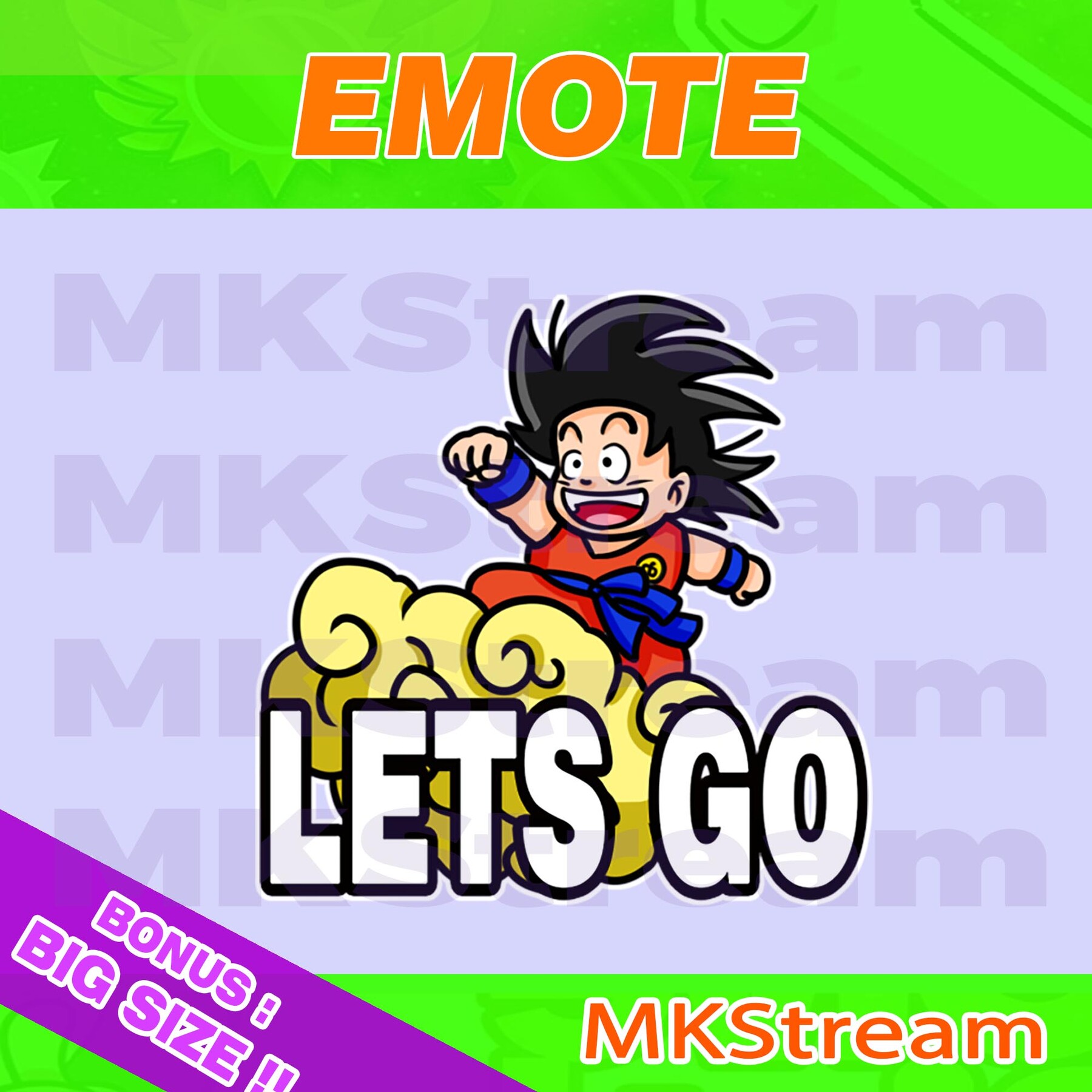 ArtStation - Twitch emotes kid goku lets go | Artworks