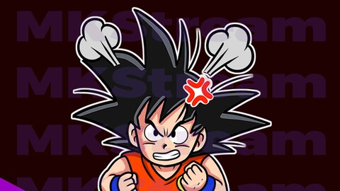 ArtStation - Twitch emotes kid goku angry mad | Artworks