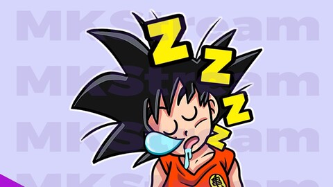 ArtStation - Twitch emotes kid goku sleep | Artworks