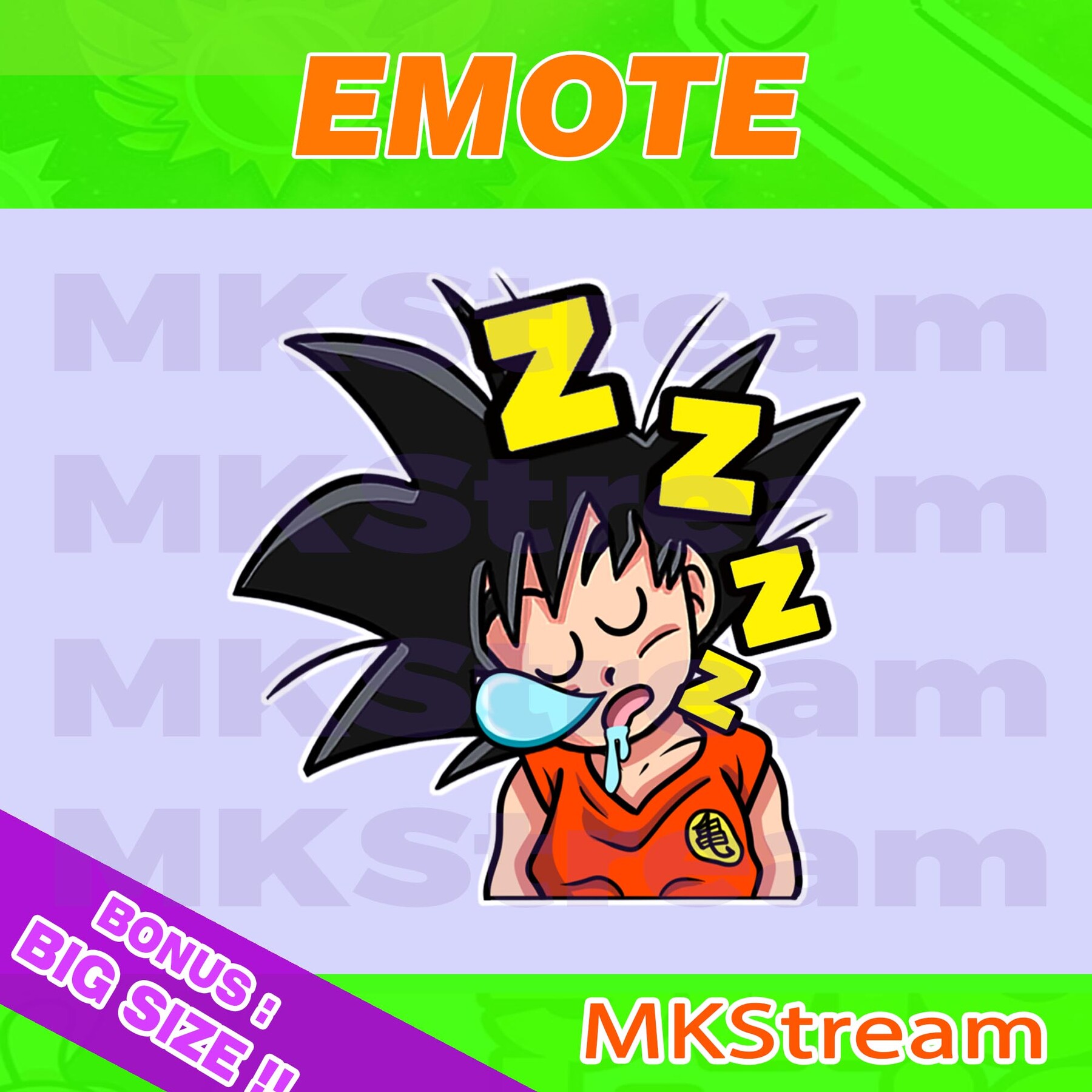 ArtStation - Twitch emotes kid goku sleep | Artworks