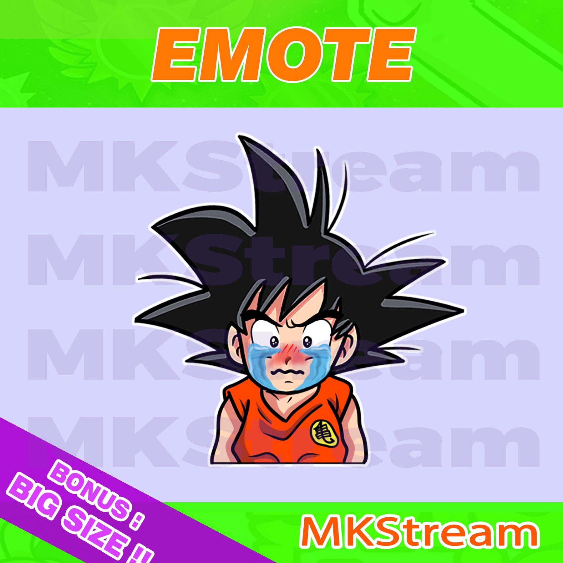 ArtStation - Twitch emotes kid goku cry sad | Artworks