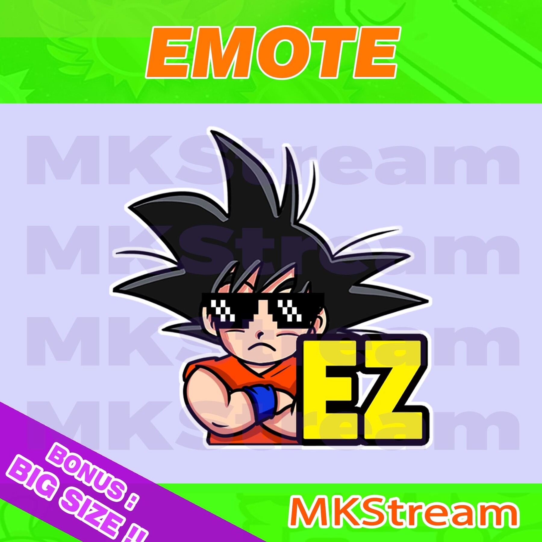 ArtStation - Twitch emotes kid goku cool ez | Artworks