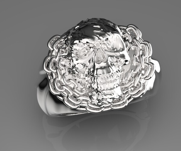ArtStation - Ghost Rider ring 3D print model | Resources